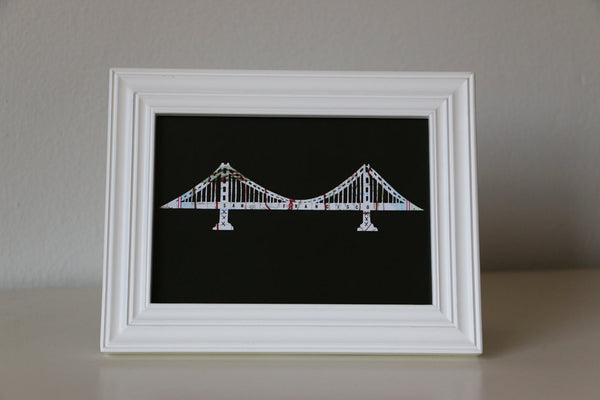 "Golden Gate Bridge" Card - Granny Panty Designs